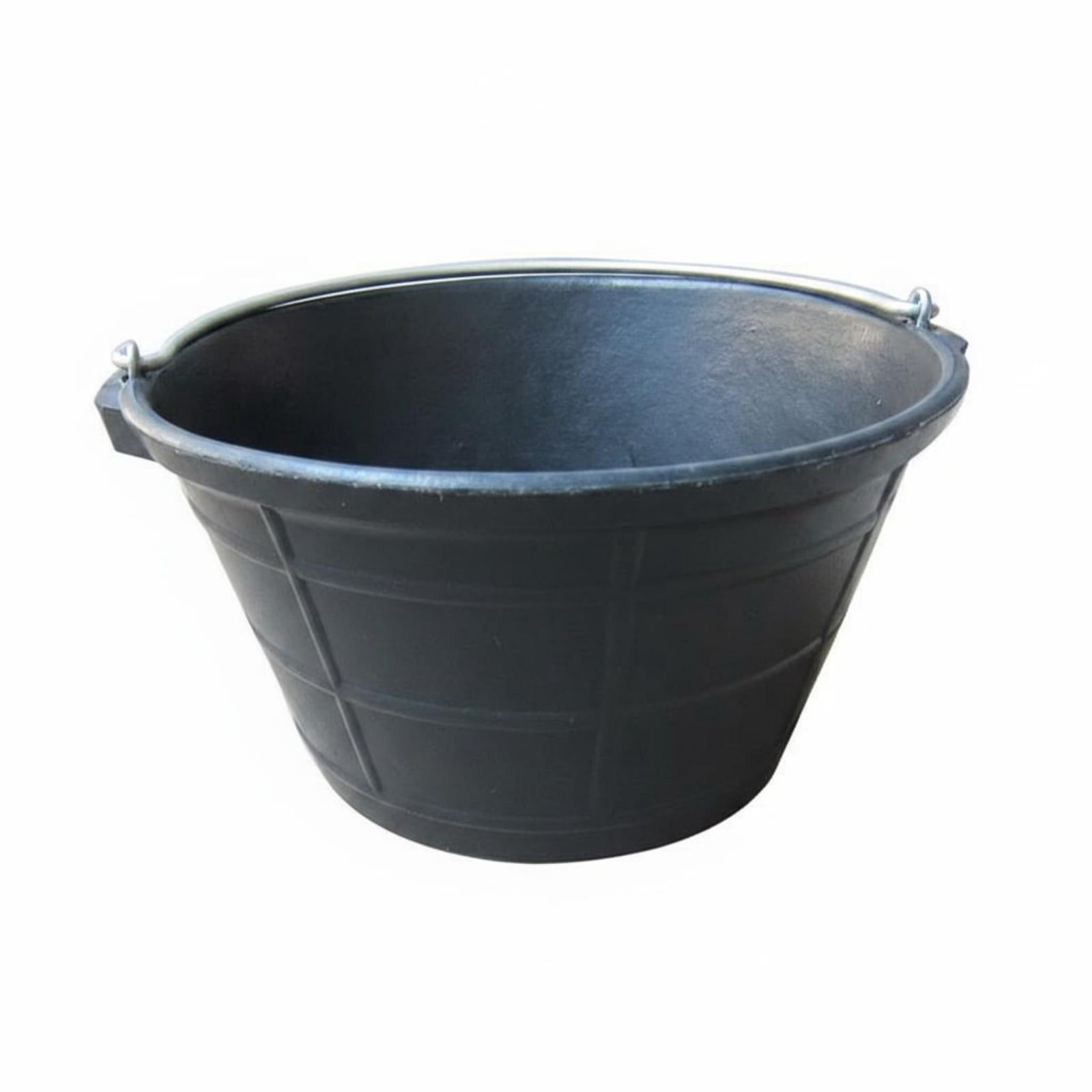 Lazsy Heavy Duty Bucket Flared Top Molded Bucket Sturdy Rubber Pail for ...