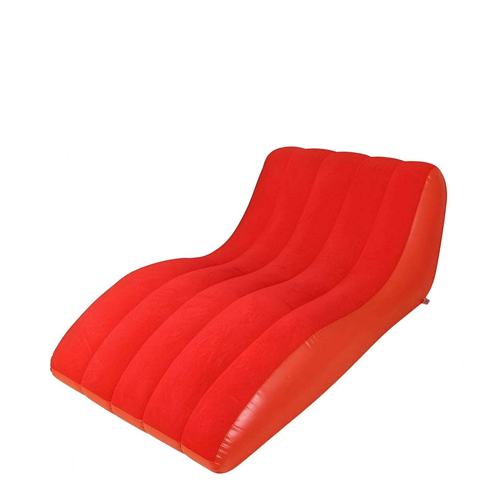 Lazsy S-Shaped Recliner Flocked PVC Highbackrest Lounge Chair Body ...