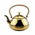 Lazsy Stainless Steel Tea Kettle Easy to Clean Tea Pot Kettle Shiny ...