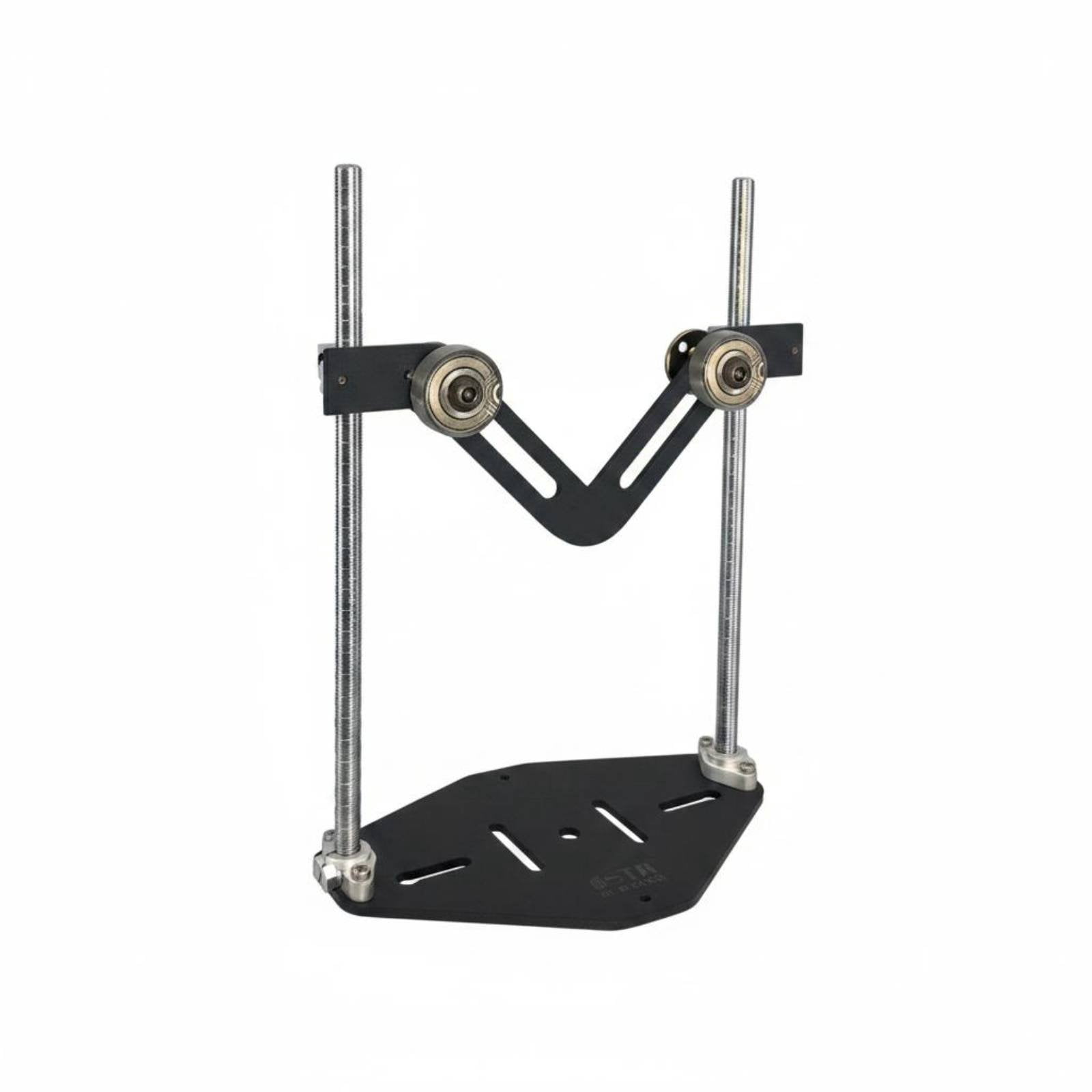 Lazsy V-Shaped Roller Stand Smooth Rotation Log Rotating Stand Heavy ...