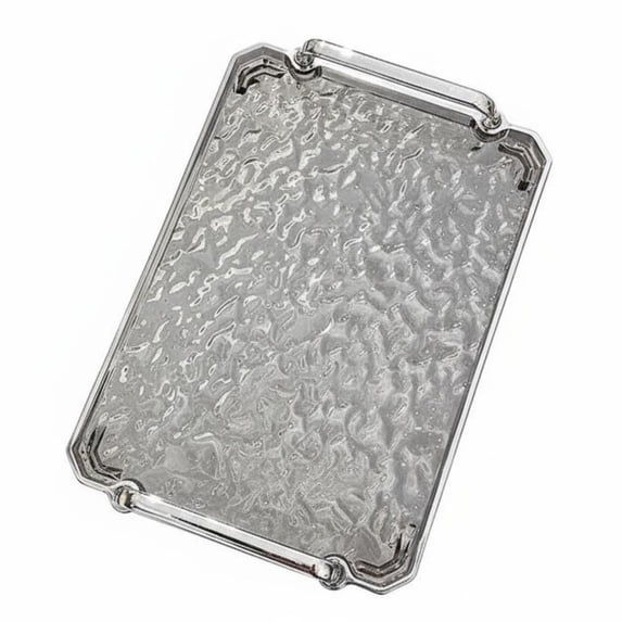 Lazsy Water Wave Tray with Handles Versatile Rectangular Vanity Tray ...