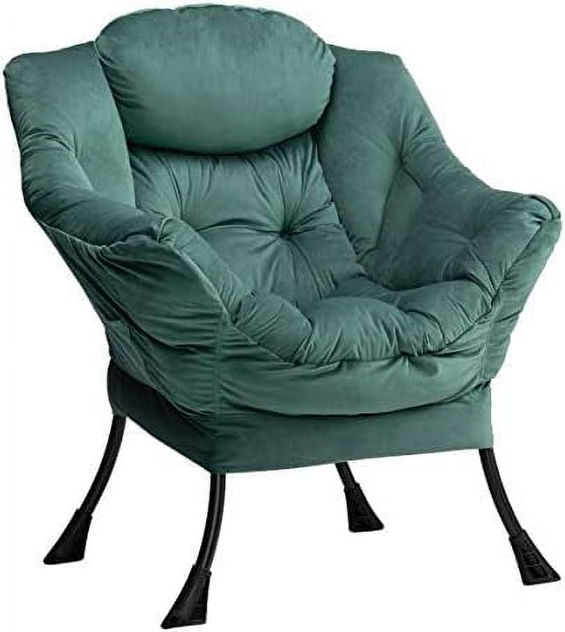 Lazy Chair with Foldable Ottoman, Accent Comfy Lounge Armchair and ...