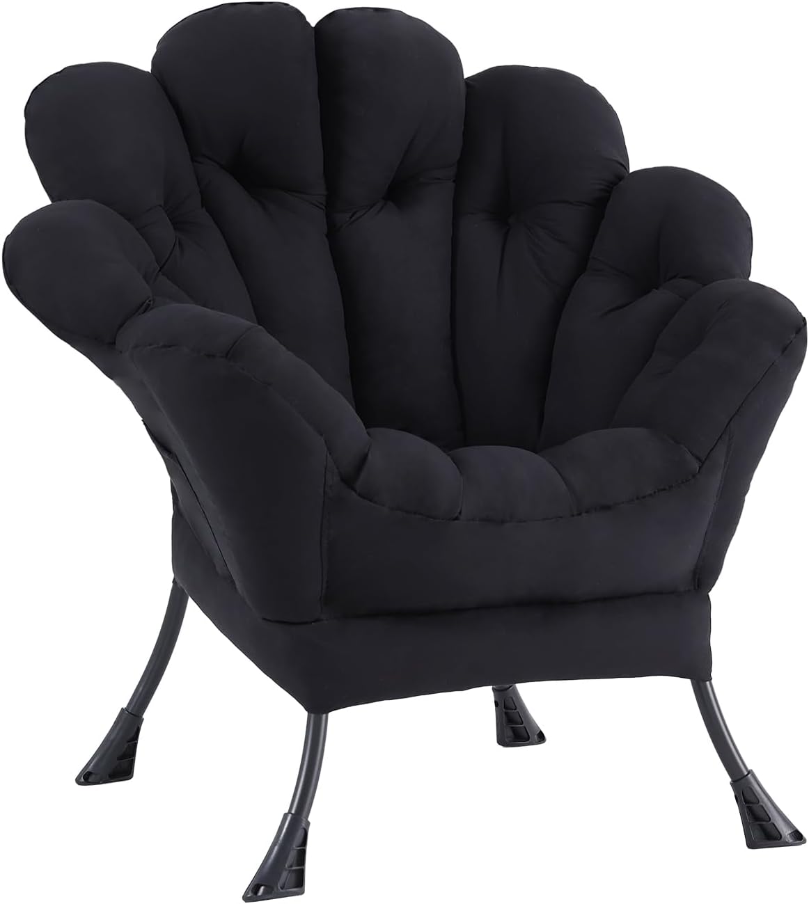 Lazy Chair with Modern Chair with Folding Footrest Dark Grey Lounge ...