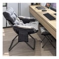 Lazy Chair with Ottoman & Armrest, Modern Folding Lounge Reclining ...