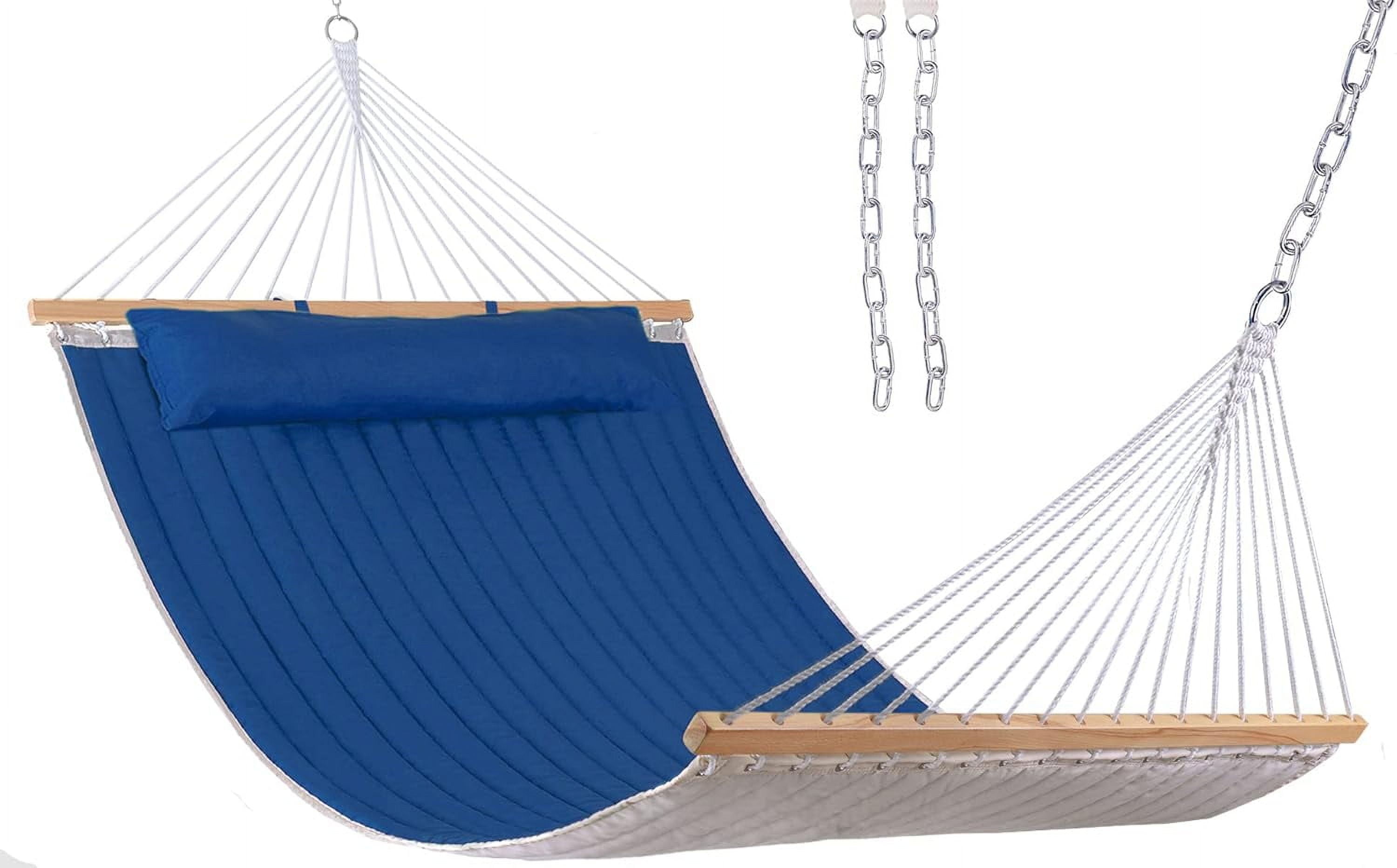 Lazy Daze Hammocks 12 FT Double Quilted Fabric Hammock with Spreader ...