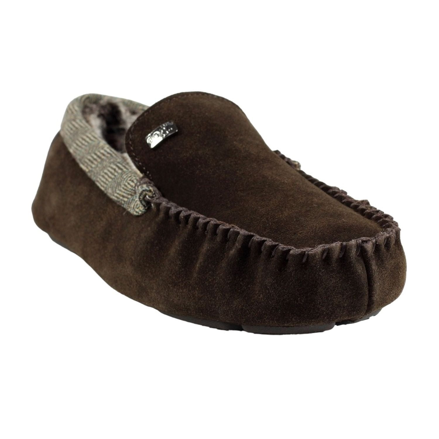 Lazy Dogz Mens Worley Suede Slippers - Walmart.com