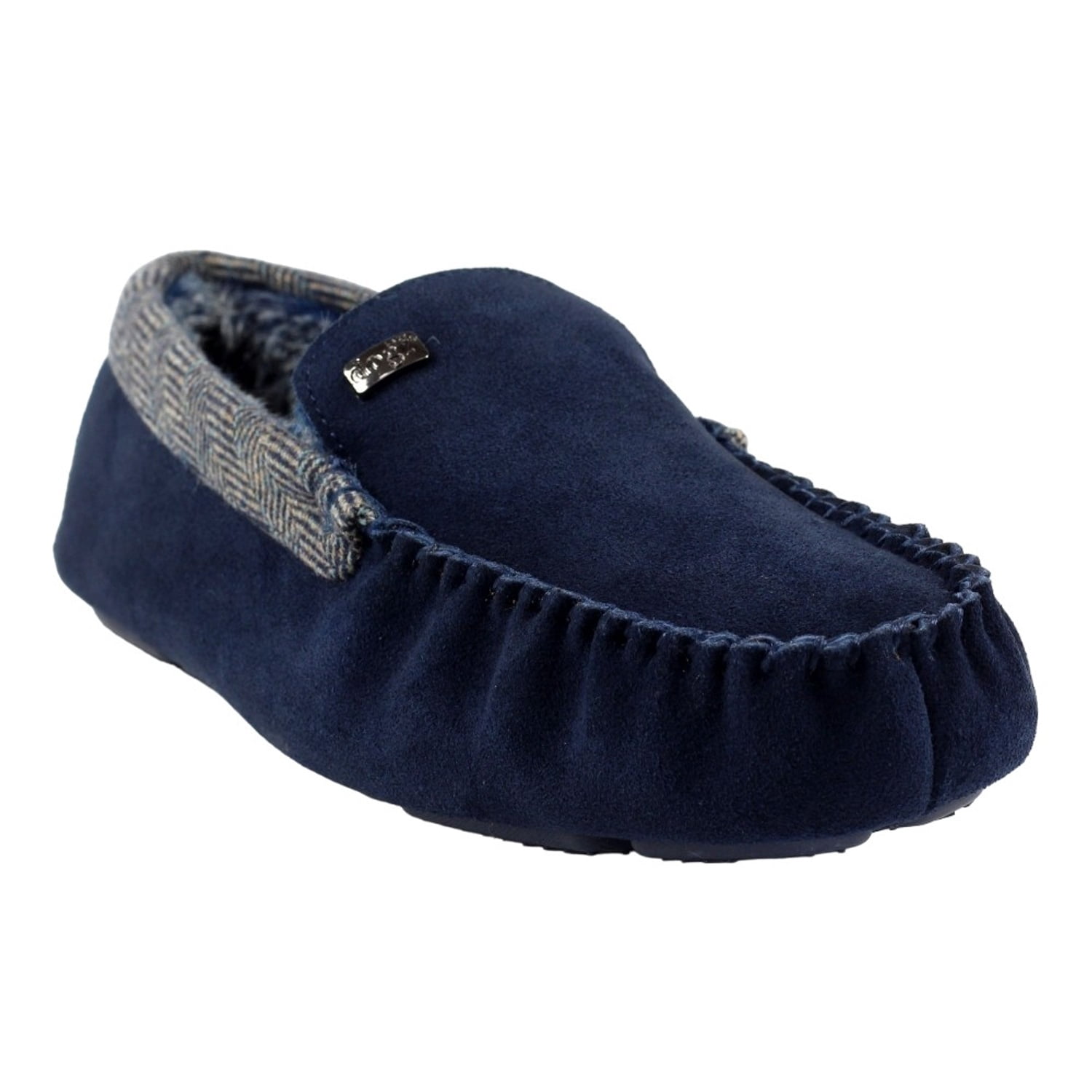 Lazy Dogz Mens Worley Suede Slippers - Walmart.com