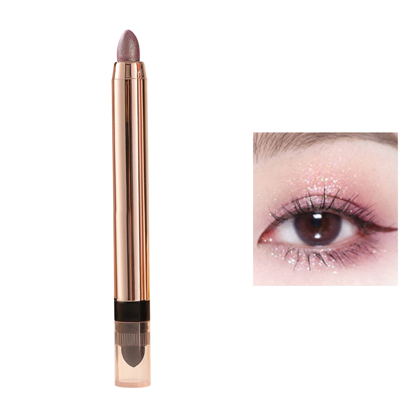 Lazy Double Head High Light Eye Shadow Pen Pearl Light Fine Flash Face ...