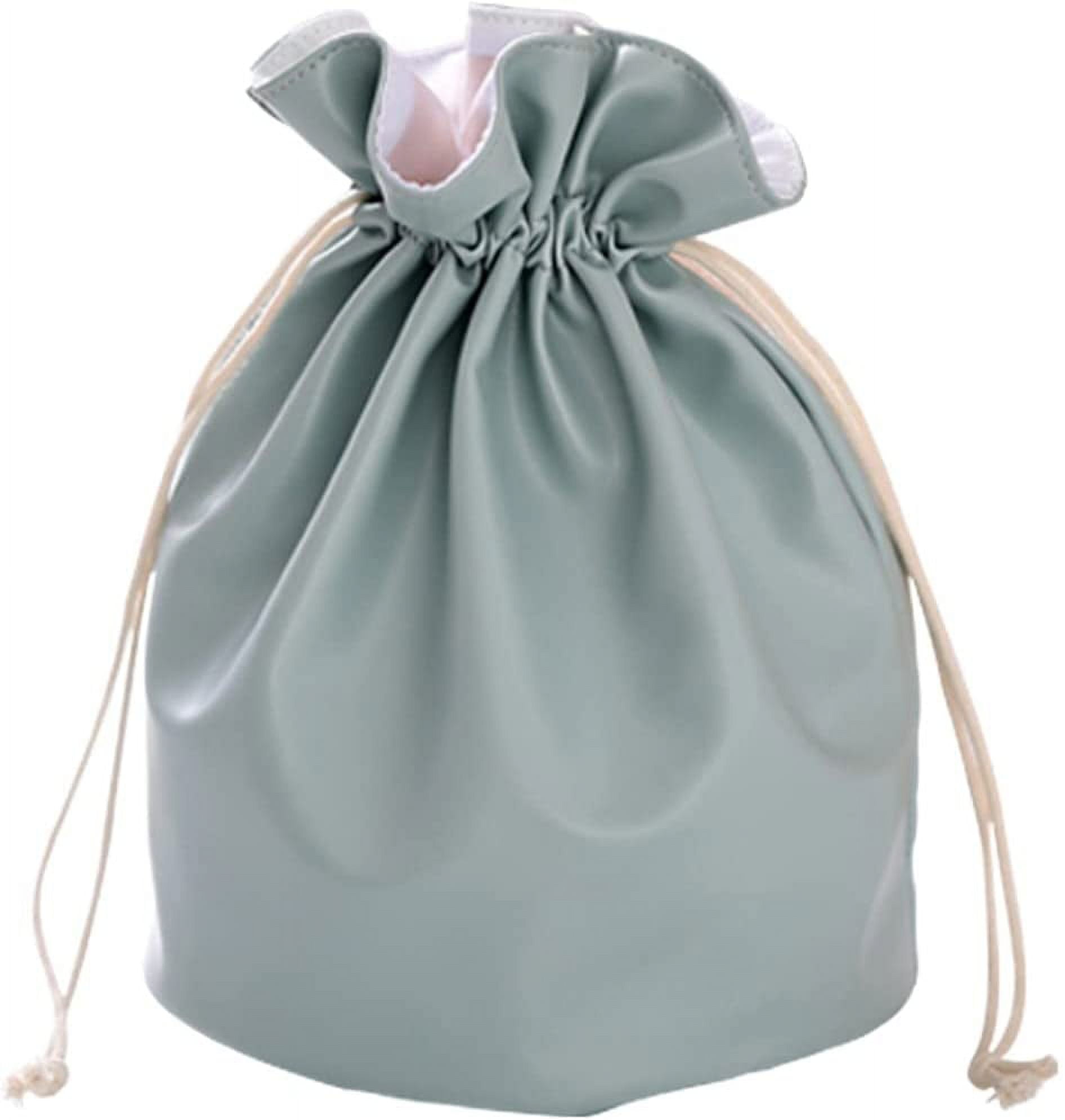 Lazy Drawstring Makeup Bag,Drawstring Waterproof Cosmetic Bucket Bag ...