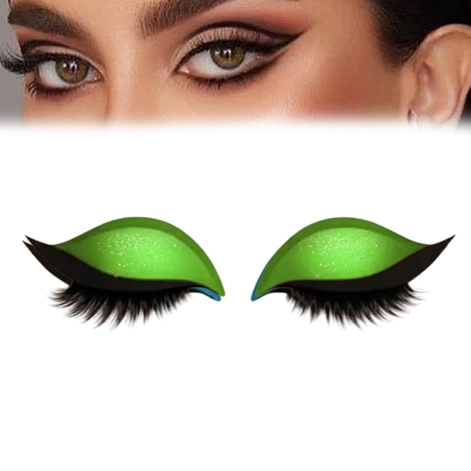 Lazy Eye Shadow Eyelash Patch, 2-In-1 Reusable Eye Makeup Stickers with ...
