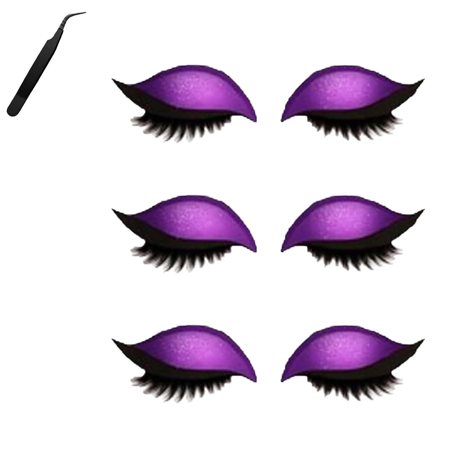 Lazy Eye Shadow Eyelash Patch, 2 In1 Reusable Eye Makeup Stickers, 3D ...