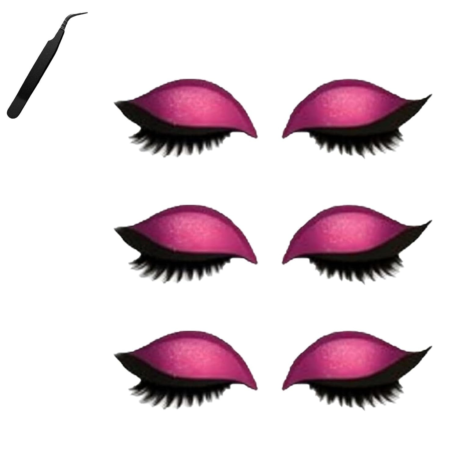 Lazy Eye Shadow Eyelash Patch 2-in-1 Reusable Eye Makeup Stickers with ...