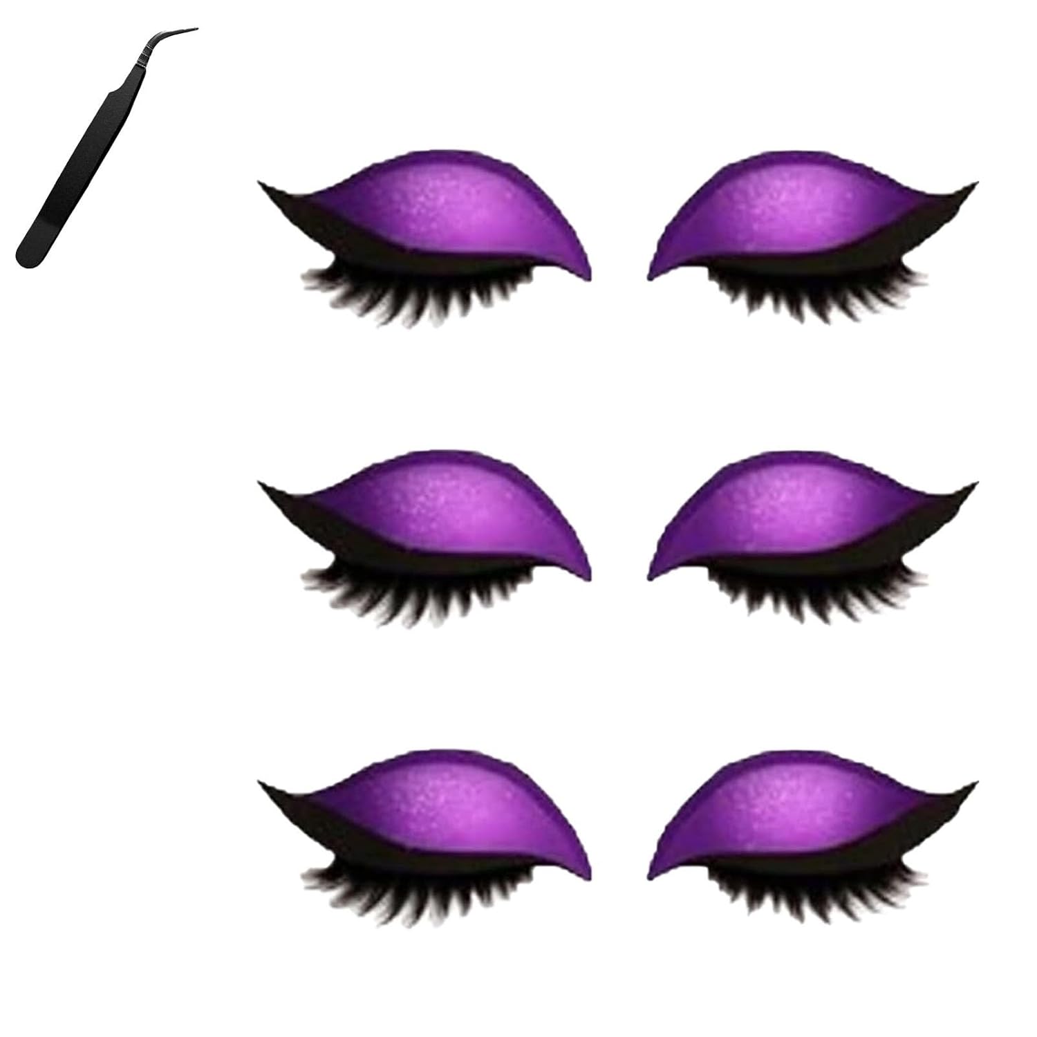Lazy Eye Shadow Eyelash Patch 2-in-1 Reusable Eye Makeup Stickers with ...