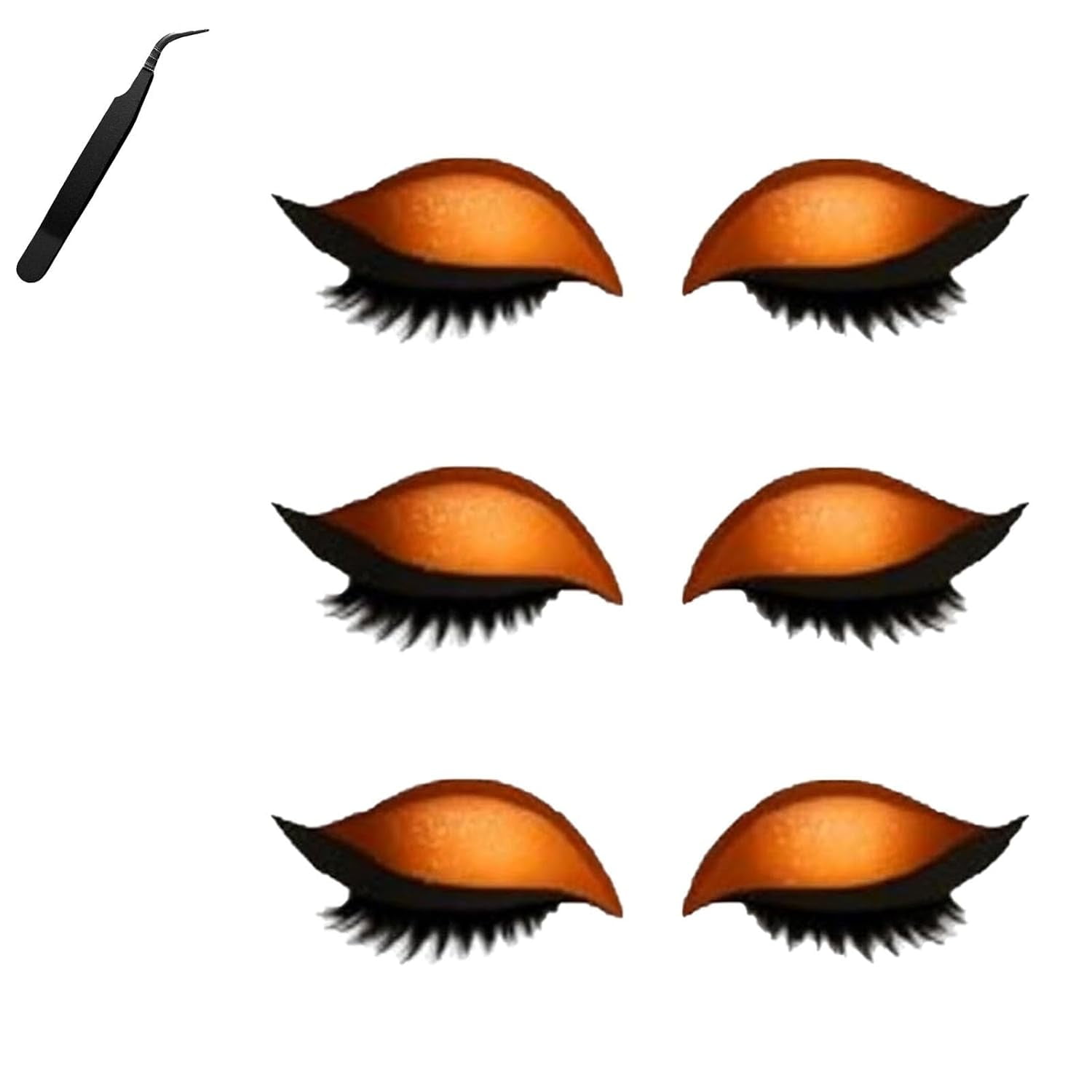Lazy Eye Shadow Eyelash Patch 2-in-1 Reusable Eye Makeup Stickers with ...