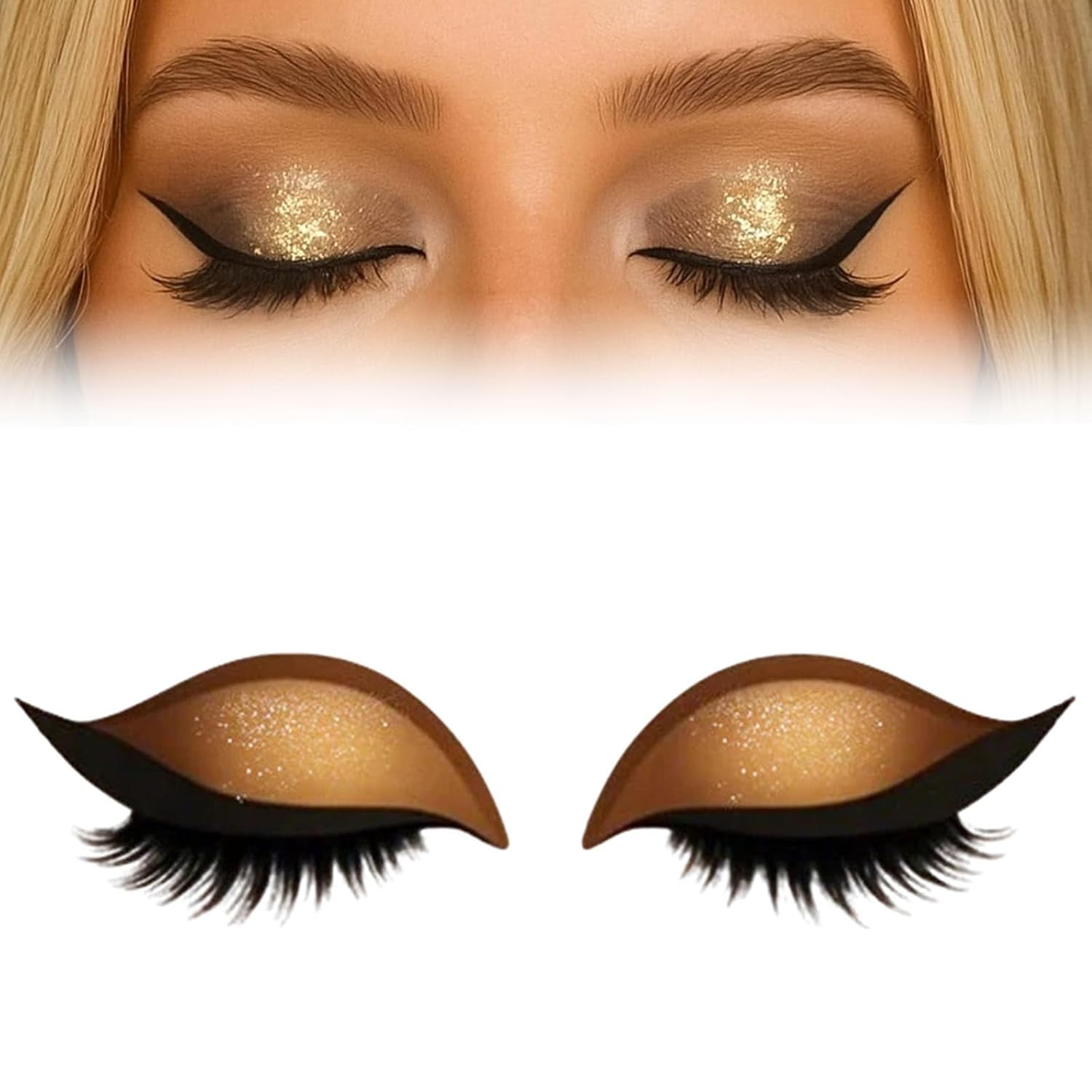 Lazy Eye Shadow Eyelash Patch, 2025 New Reusable Eyeshadow and Eyelash ...