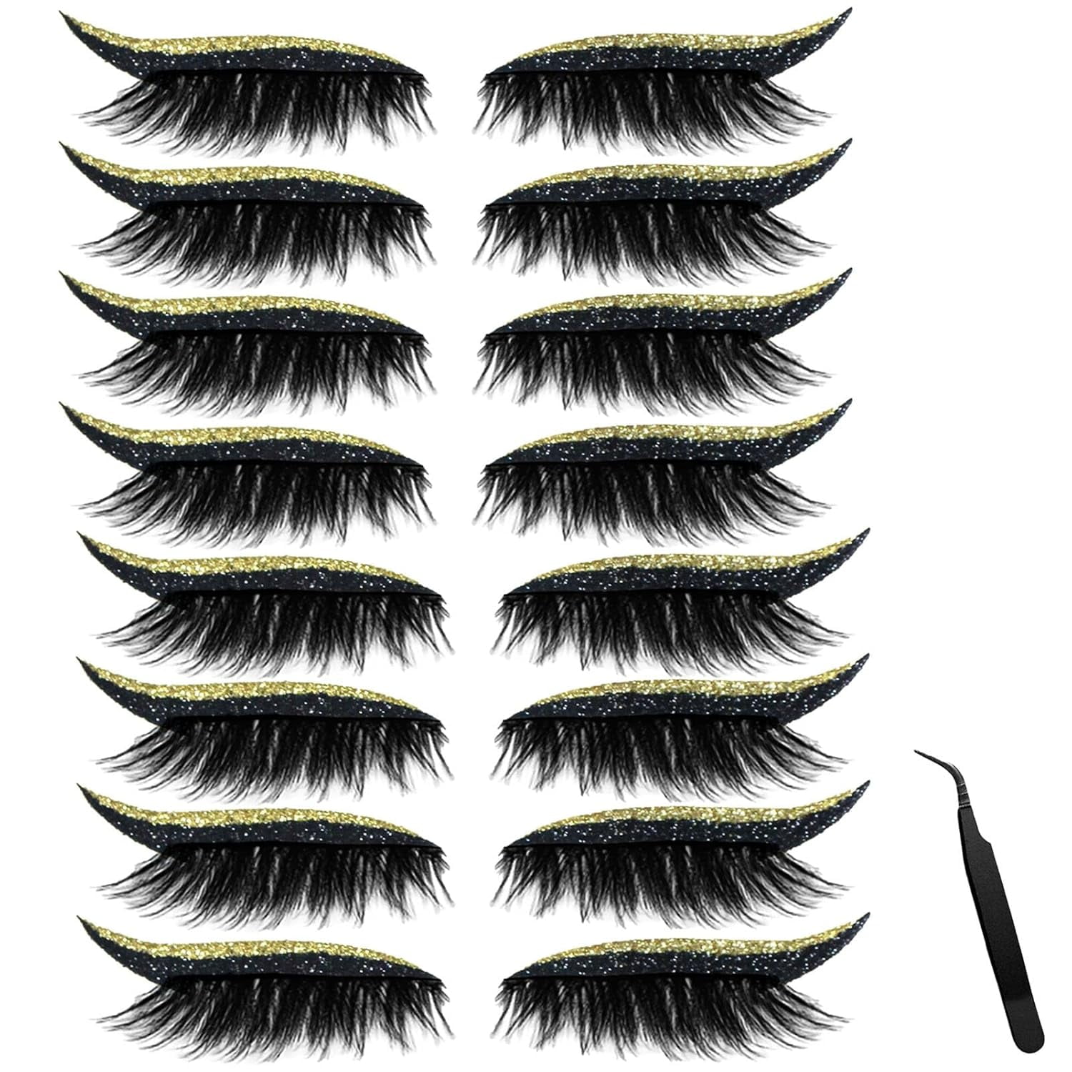 Lazy Eye Shadow Eyelash Patch, 3D Natural Lazy Eyelash Stickers, 2 in 1 ...