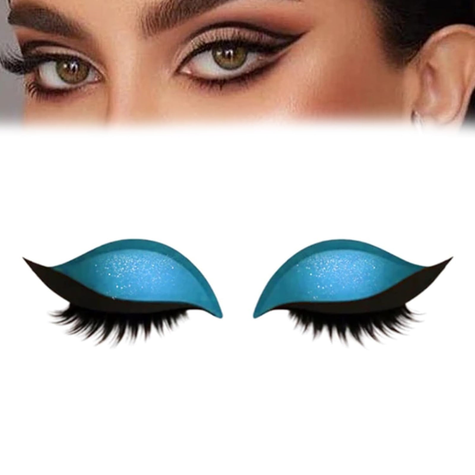 Lazy Eye Shadow Eyelash Patch, Eye Shadow Eyelashes Make-Up Stickers ...