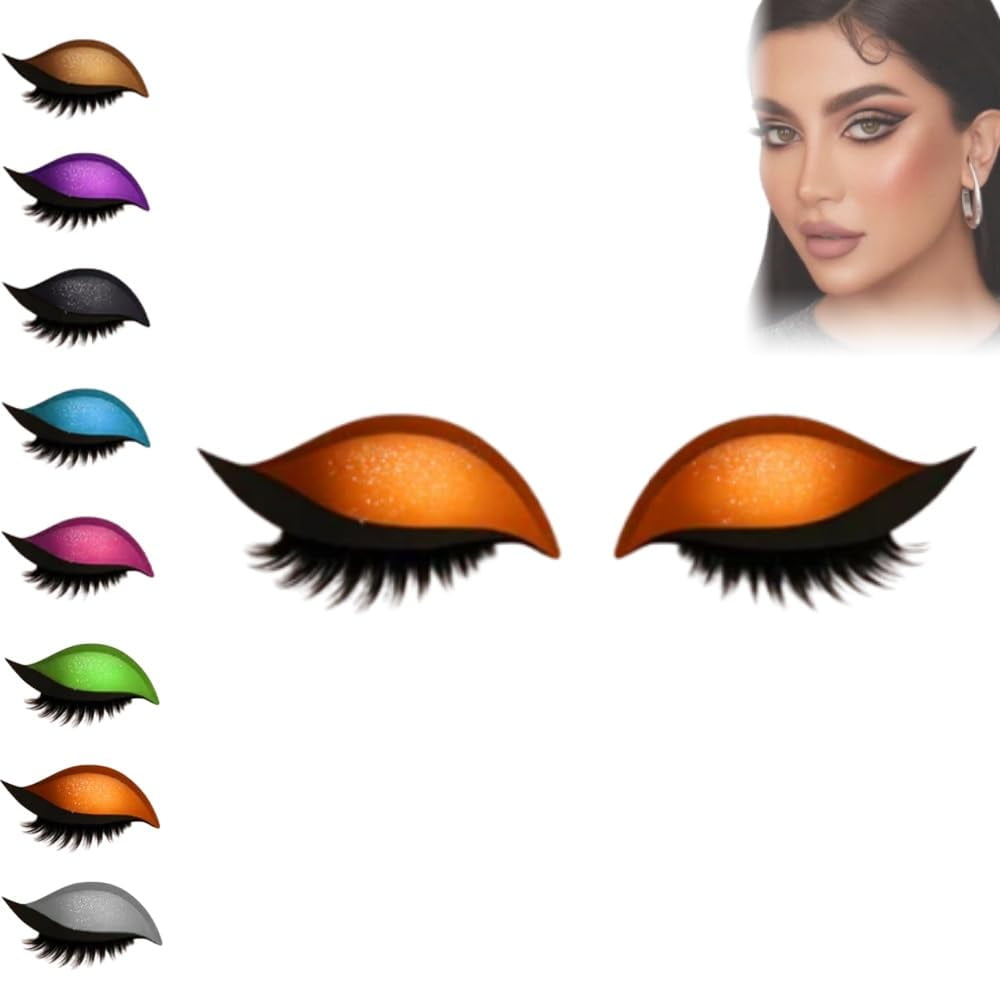 Lazy Eye Shadow Eyelash Patch, Eyeshadow Eyelashes Makeup Stickers ...