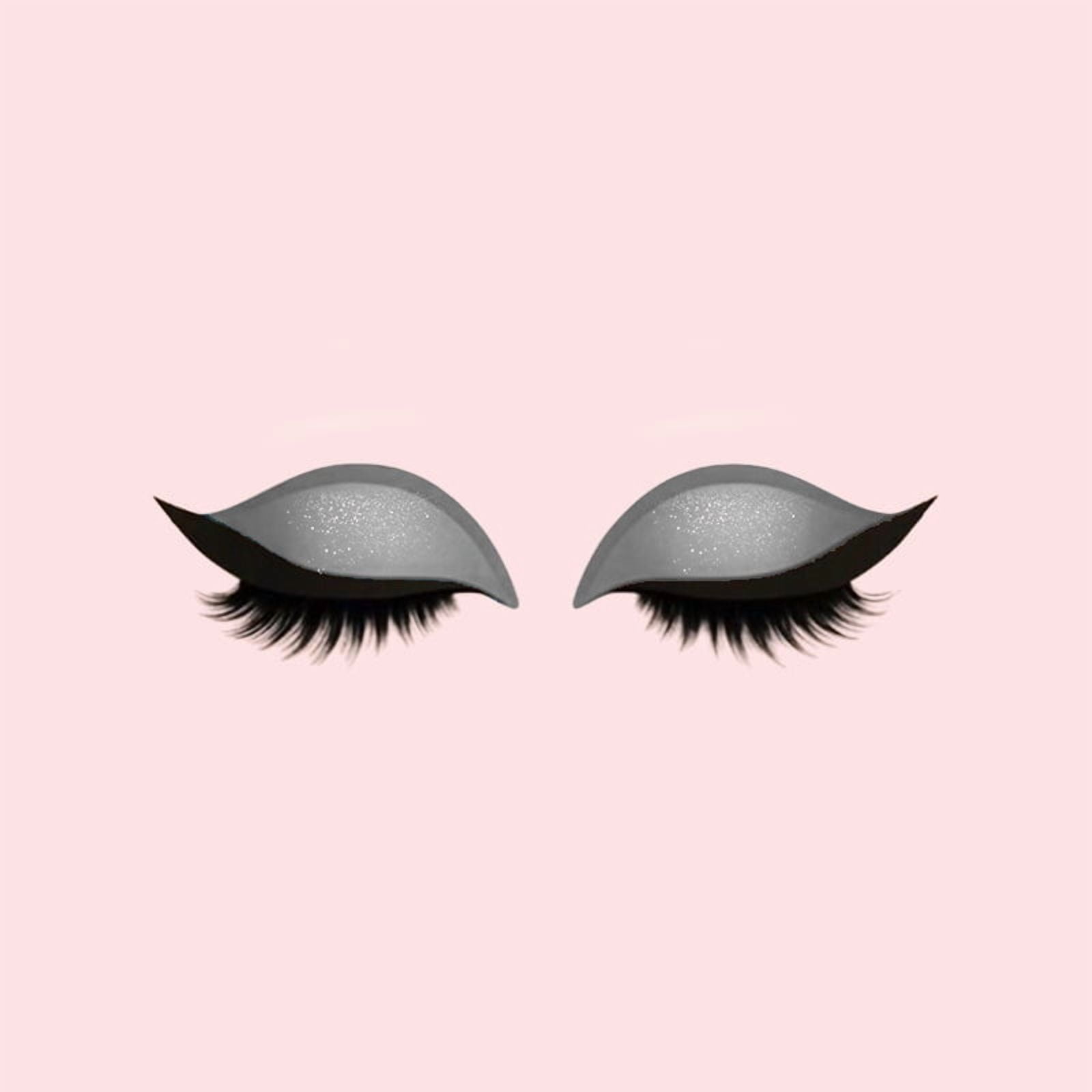 Lazy Eyeshadow Eyelash Patch, Colorful Eyelash Makeup Stickers ...