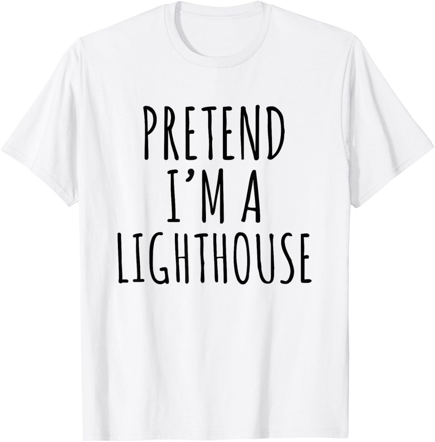 Lazy Halloween Costume Pretend I'm A Lighthouse Simple T-Shirt men and ...