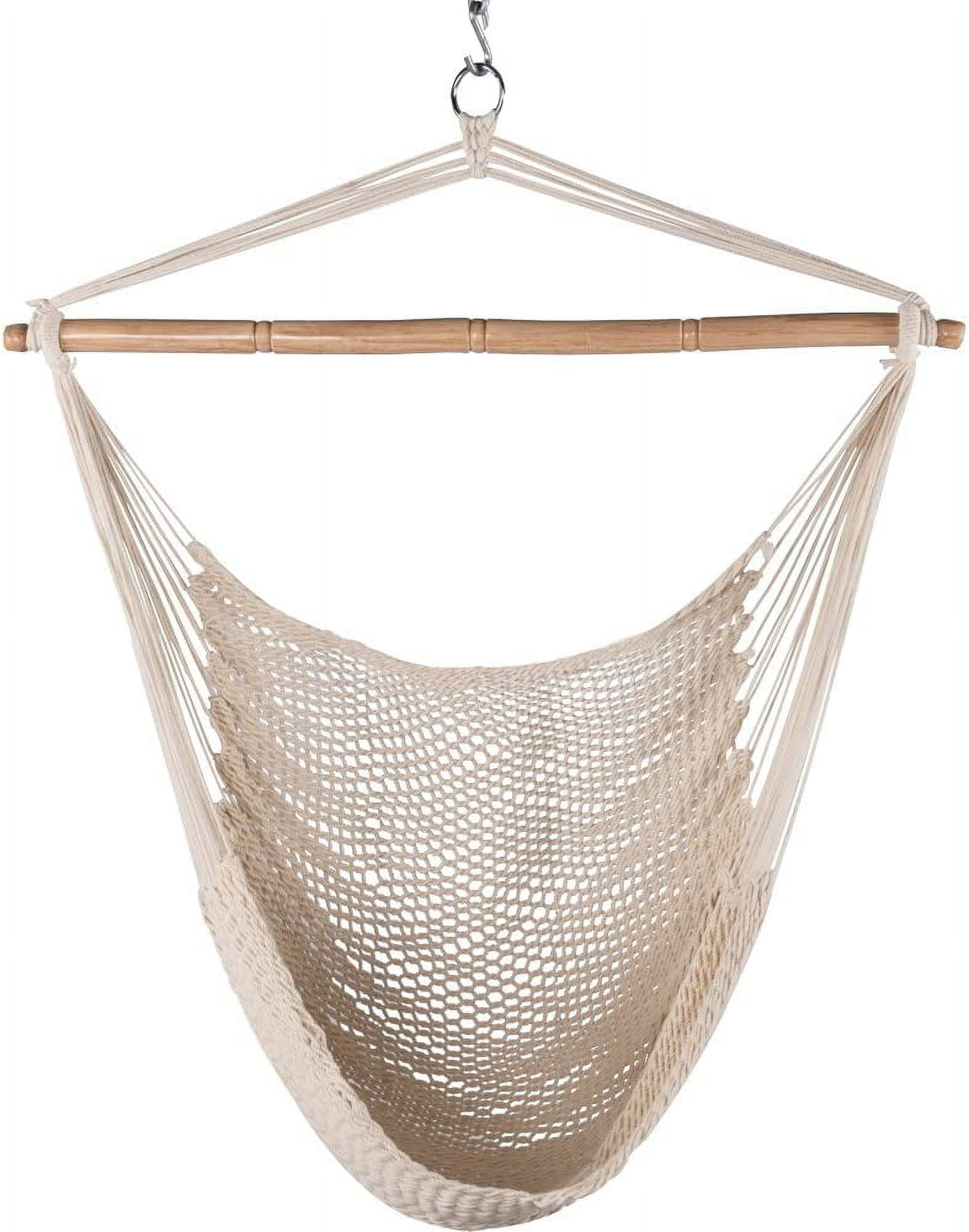 Lazy Daze Hammocks Chair Caribbean Hanging Rope Weaving Chair with 40 ...