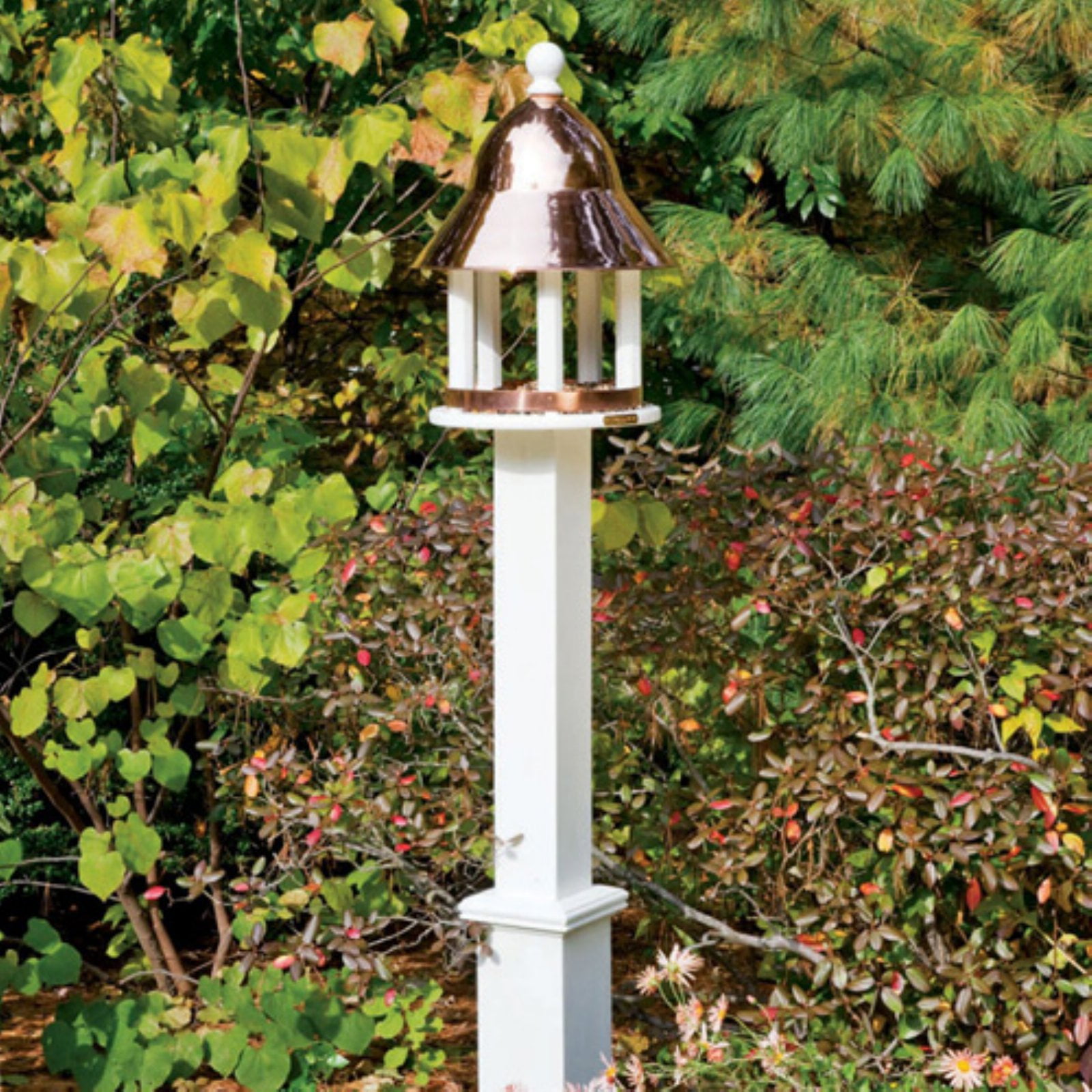 Lazy Hill Farm Designs Bell Bird Feeder, Pure Copper and Vinyl ...