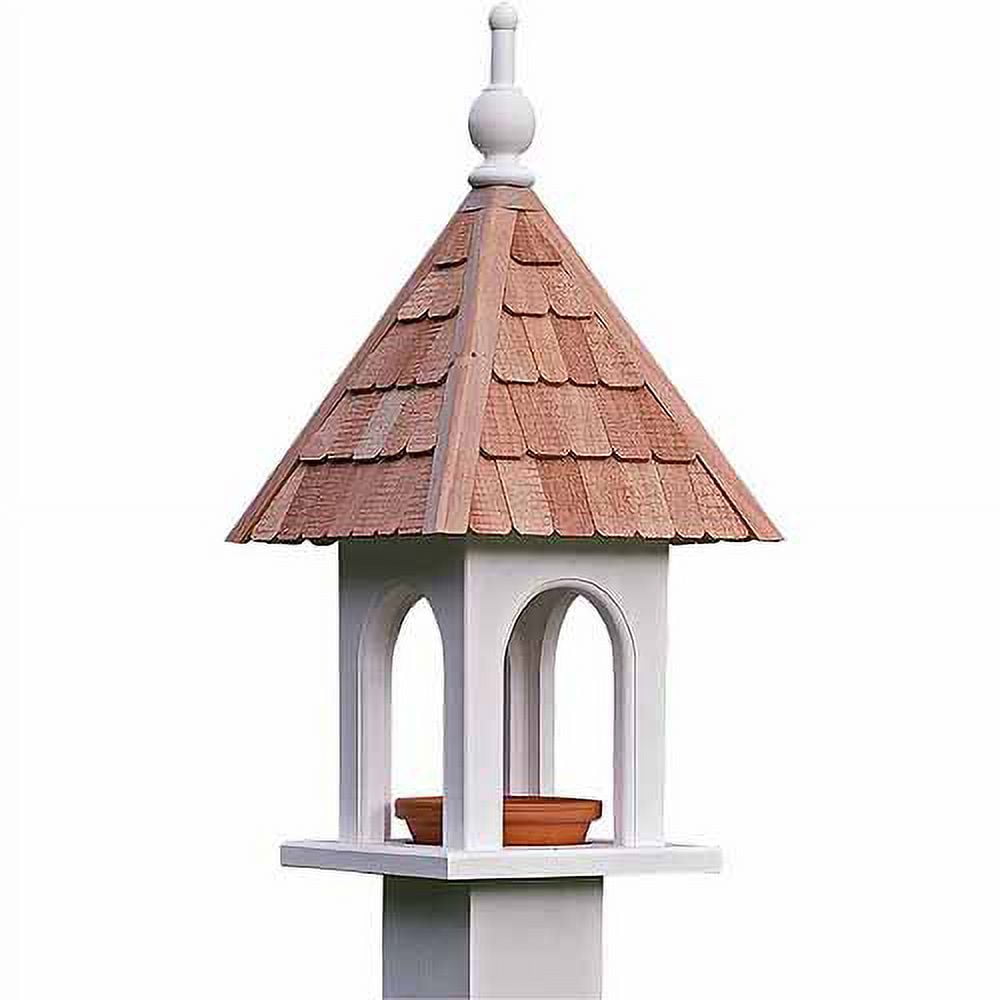 Lazy Hill Farm Designs Loretta Bird Feeder, Redwood and Vinyl - Walmart.com