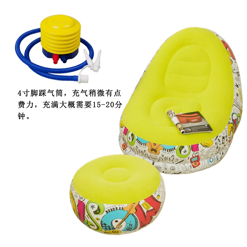 Lazy Inflatable Pouf - Inflatable Sofa Green - Walmart.com