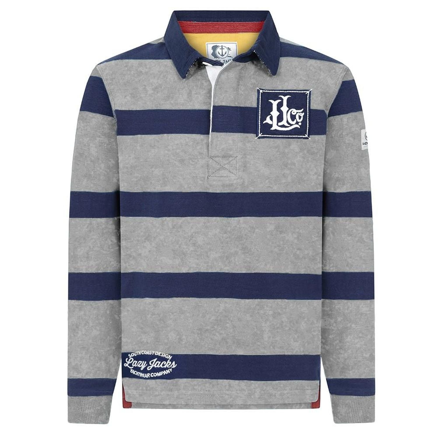 Lazy Jacks Boys Striped Rugby Shirt - Walmart.com