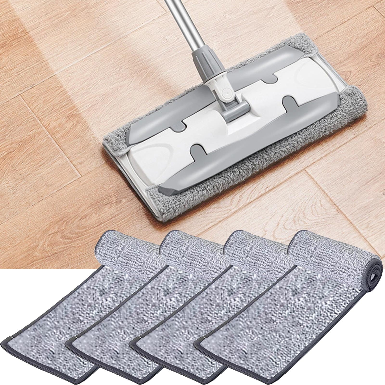 Lazy Mop Cloth No Hand Wash Flat Mop Cloth Superfine Fiber Replacement ...