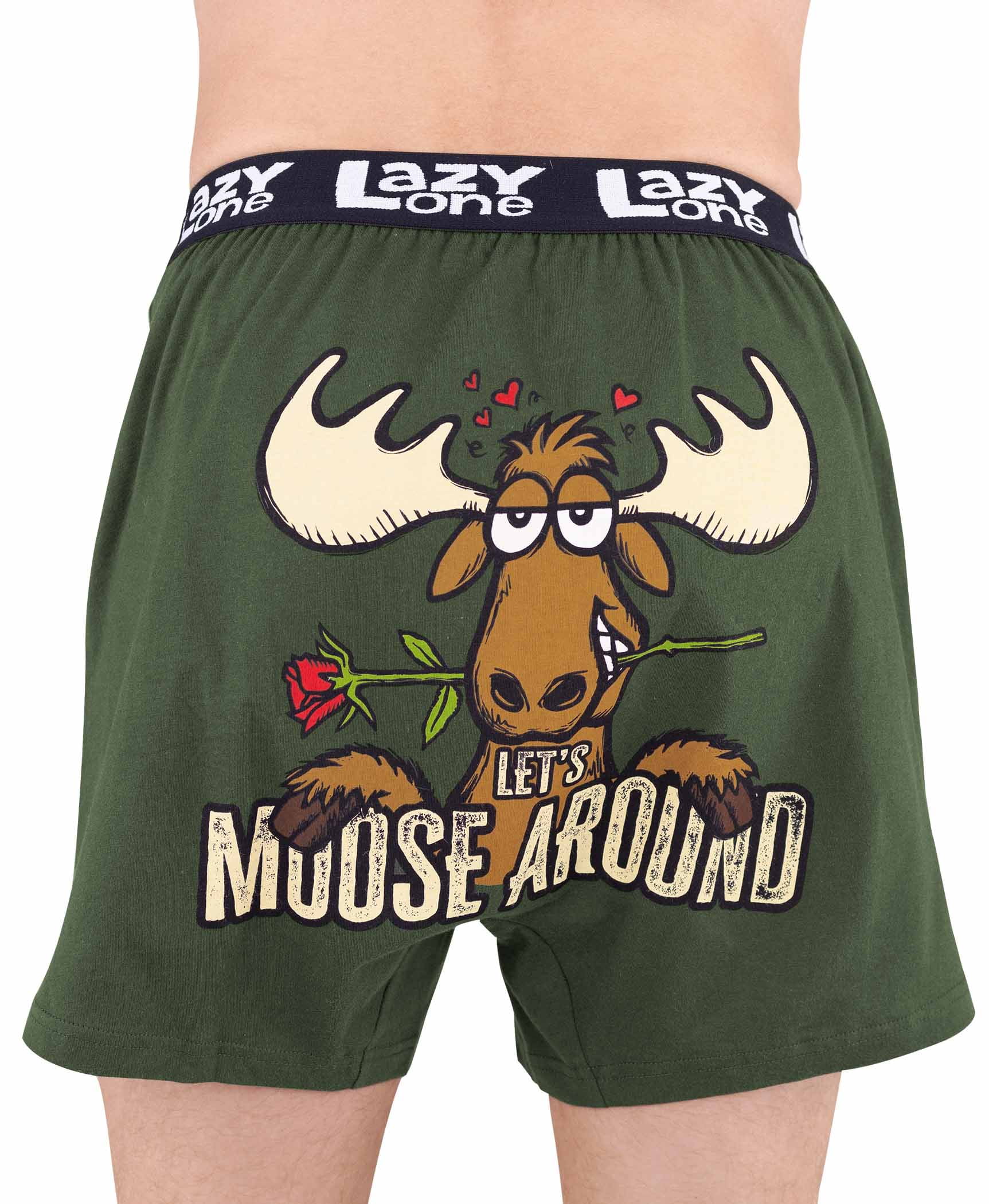 Lazy One Funny Animal Boxers, Novelty Boxer Shorts, Humorous Underwear ...