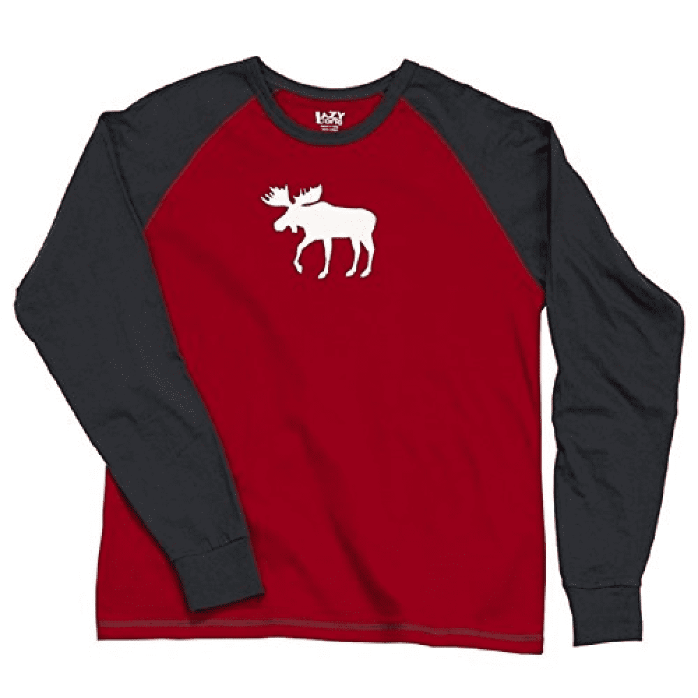 Lazy One Moose Fair Isle Unisex Pajama Tee - Walmart.com