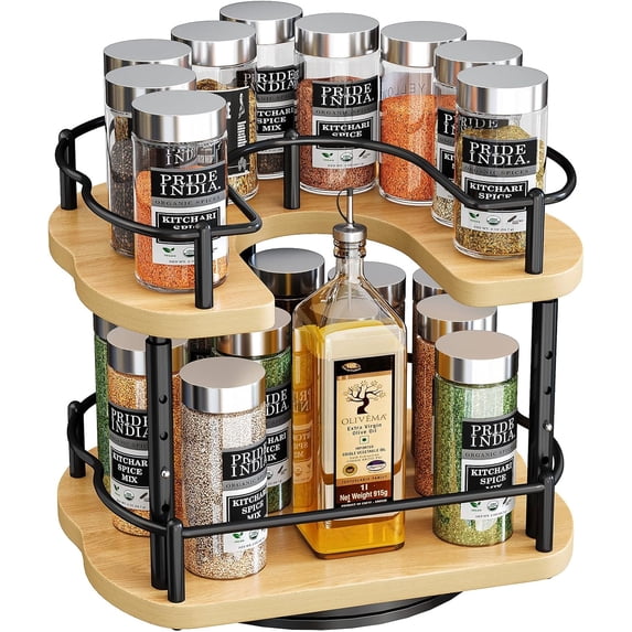 Lazy Organizer Spice Rack Spice Organization for Cabinet Height ...