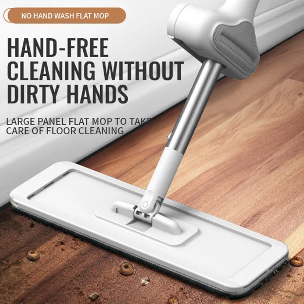 Lazy Person'S Self-Washing Flat Mop, 360° Rotatable Flat Cleaning Mop ...