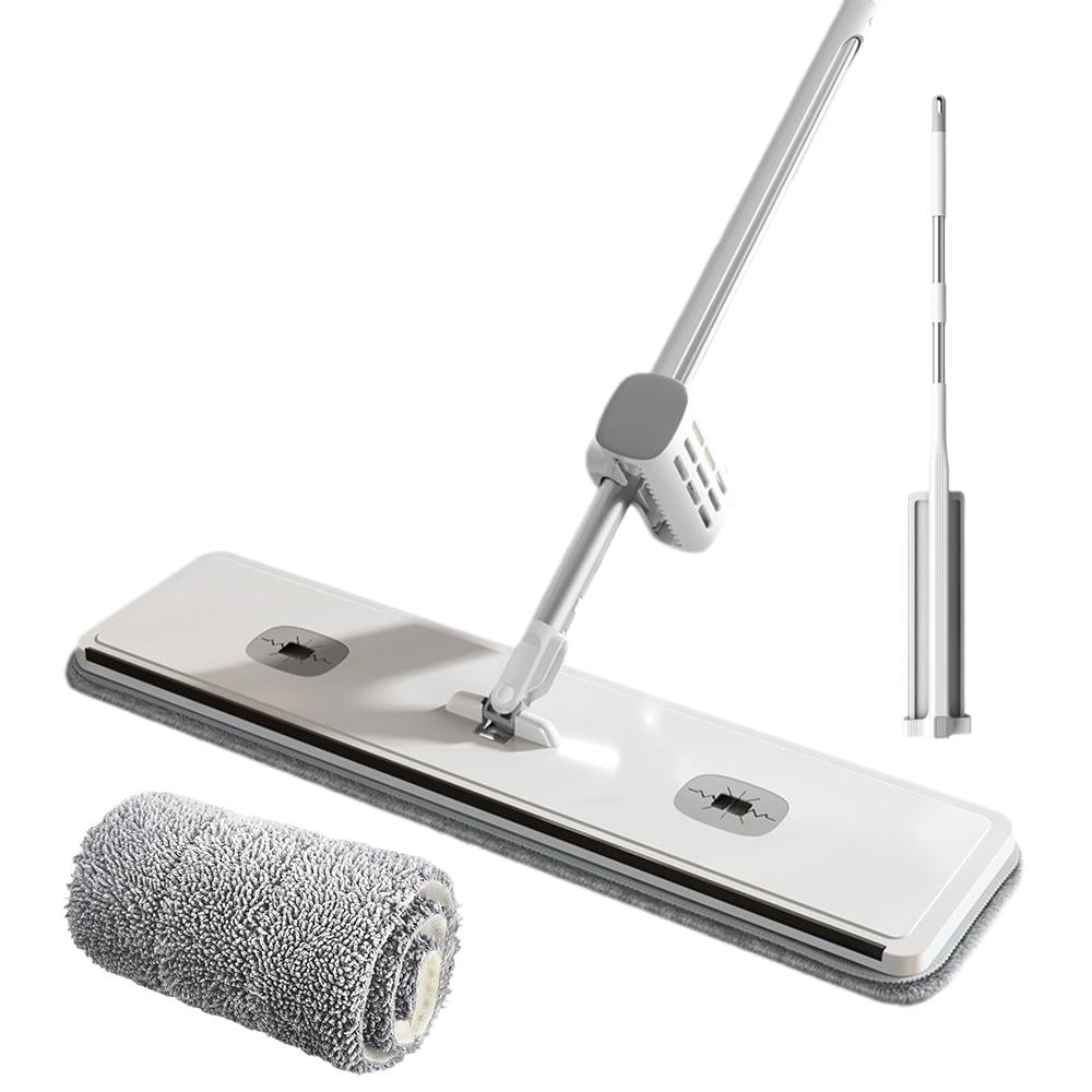 Lazy Person's Self-Washing Self Wringing Flat Mop with Microfiber ...