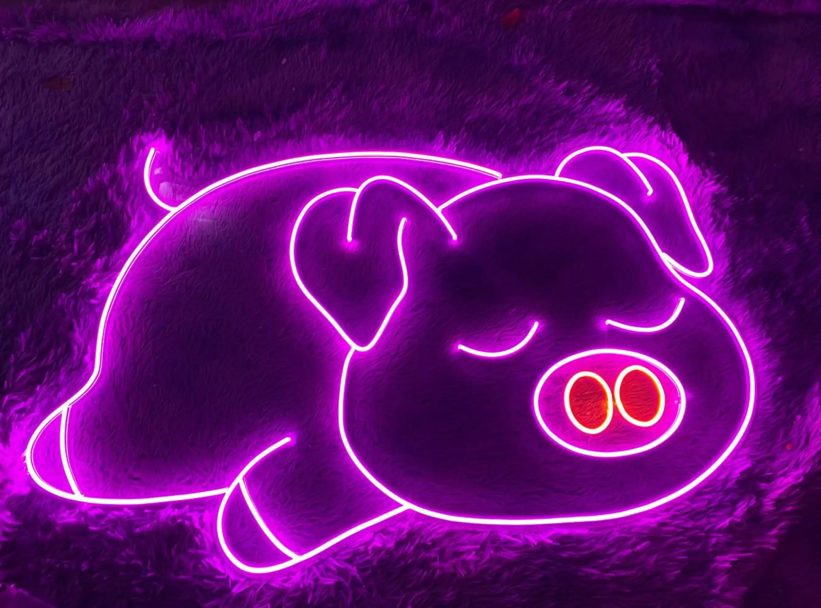 Lazy Pig Neon Signs, Line Wall Art Decor - Walmart.com