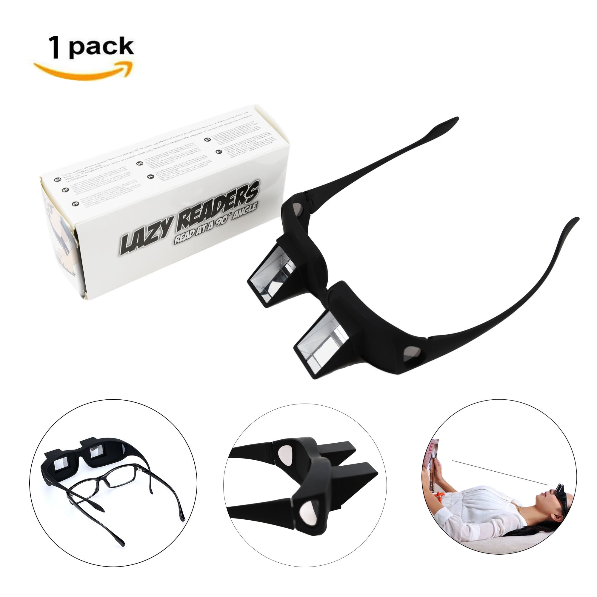 Lazy Readers Prison Glasses Readers Horizontal Spectacles Laying Down ...