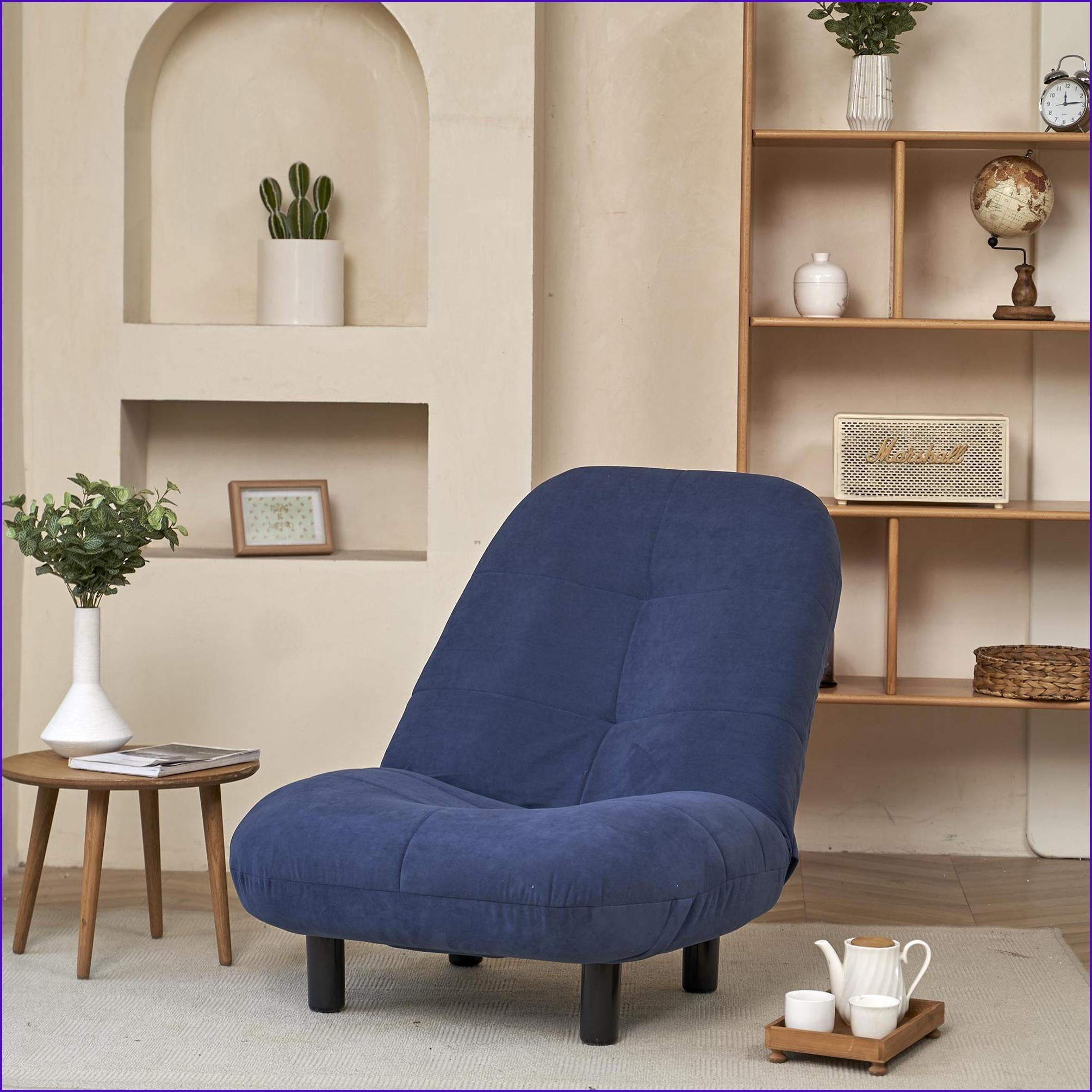 Lazy Reclining Floor Sofa Chair - 14-Stage Adjustable, Folding, Soft ...