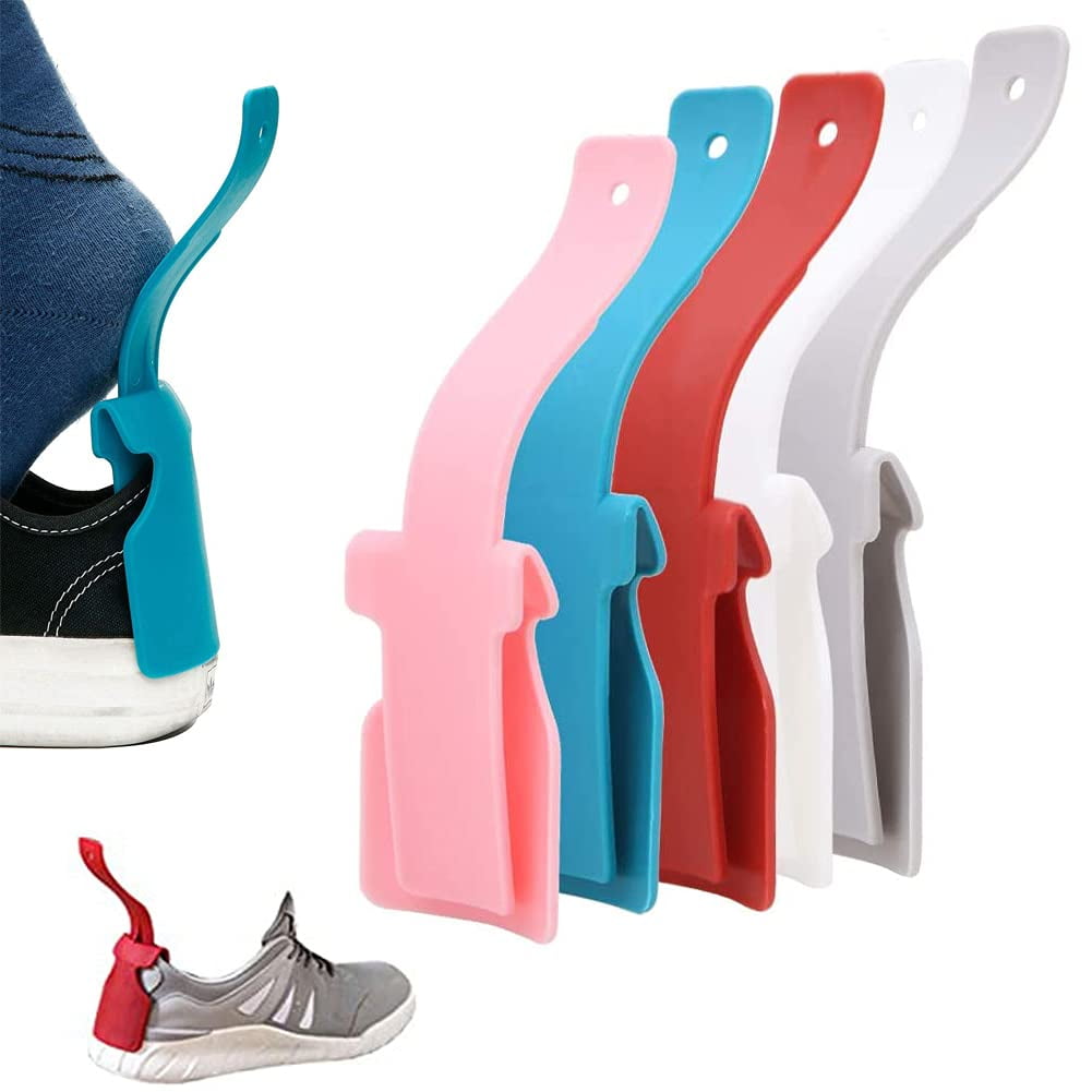 Lazy Shoe Helper Portable Shoe Lifting Helper Handled Plastic Shoehorn ...