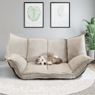 Floor Sofa Adjustable Lazy Sofa Bed, Foldable Mattress Futon Couch Bed ...