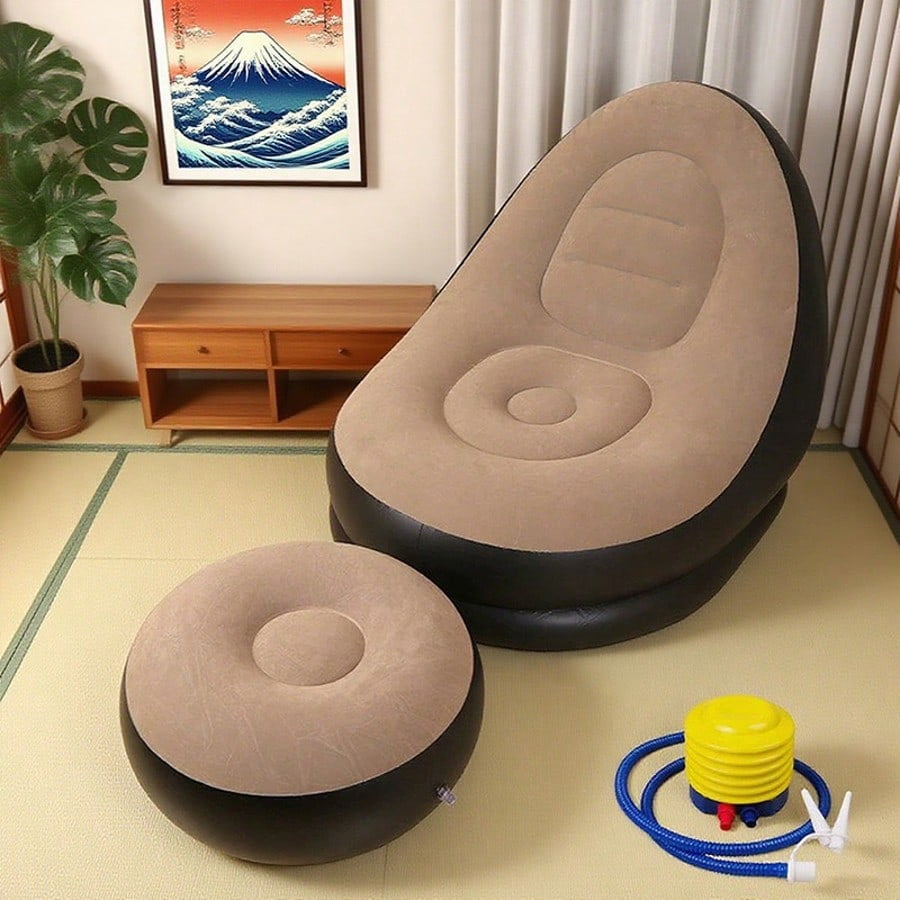 Lazy Sofa, Inflatable Sofa, Home Inflatable Leisure Chair, Flocked Sofa ...