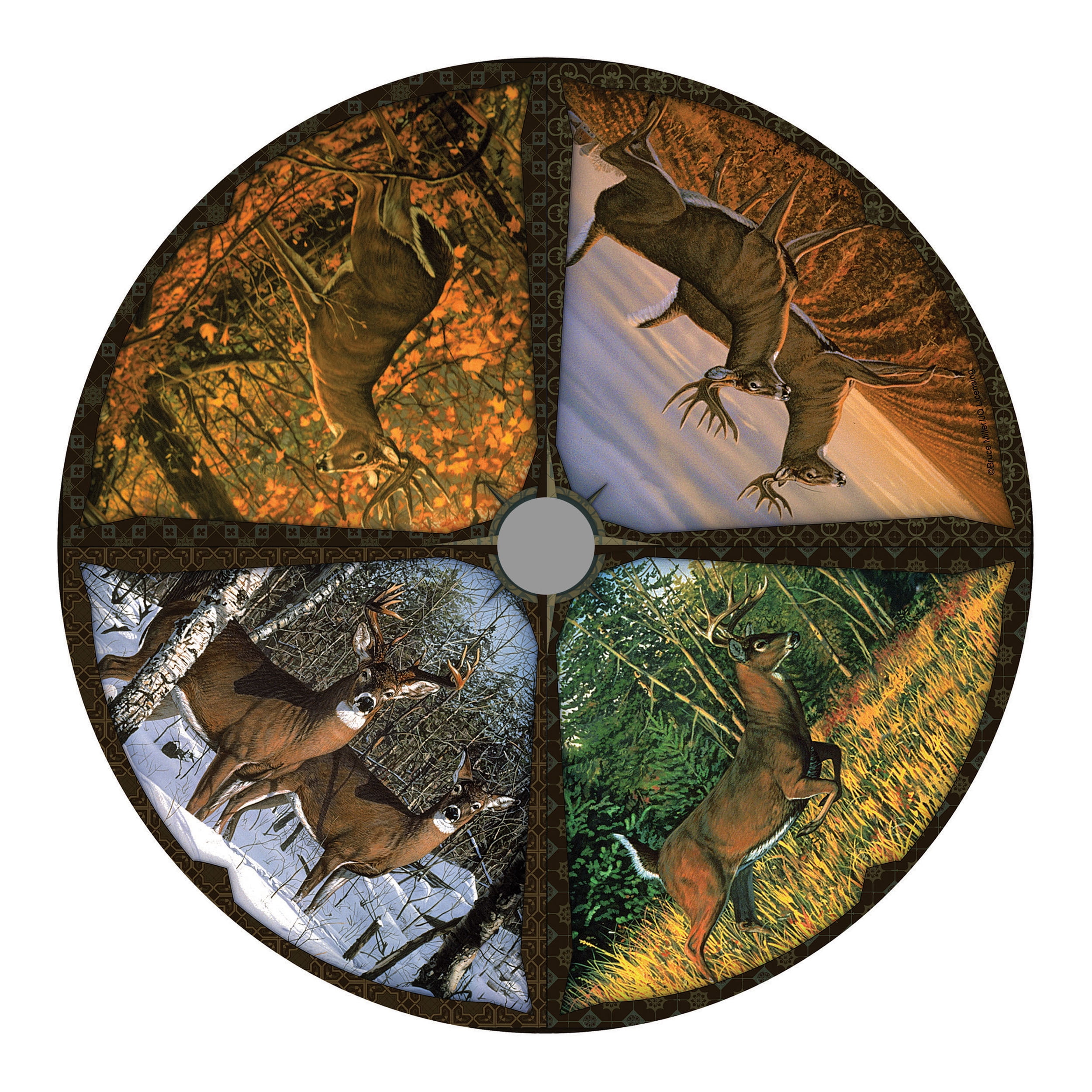 Lazy Susan 14-inch - Deer Scene - Walmart.com