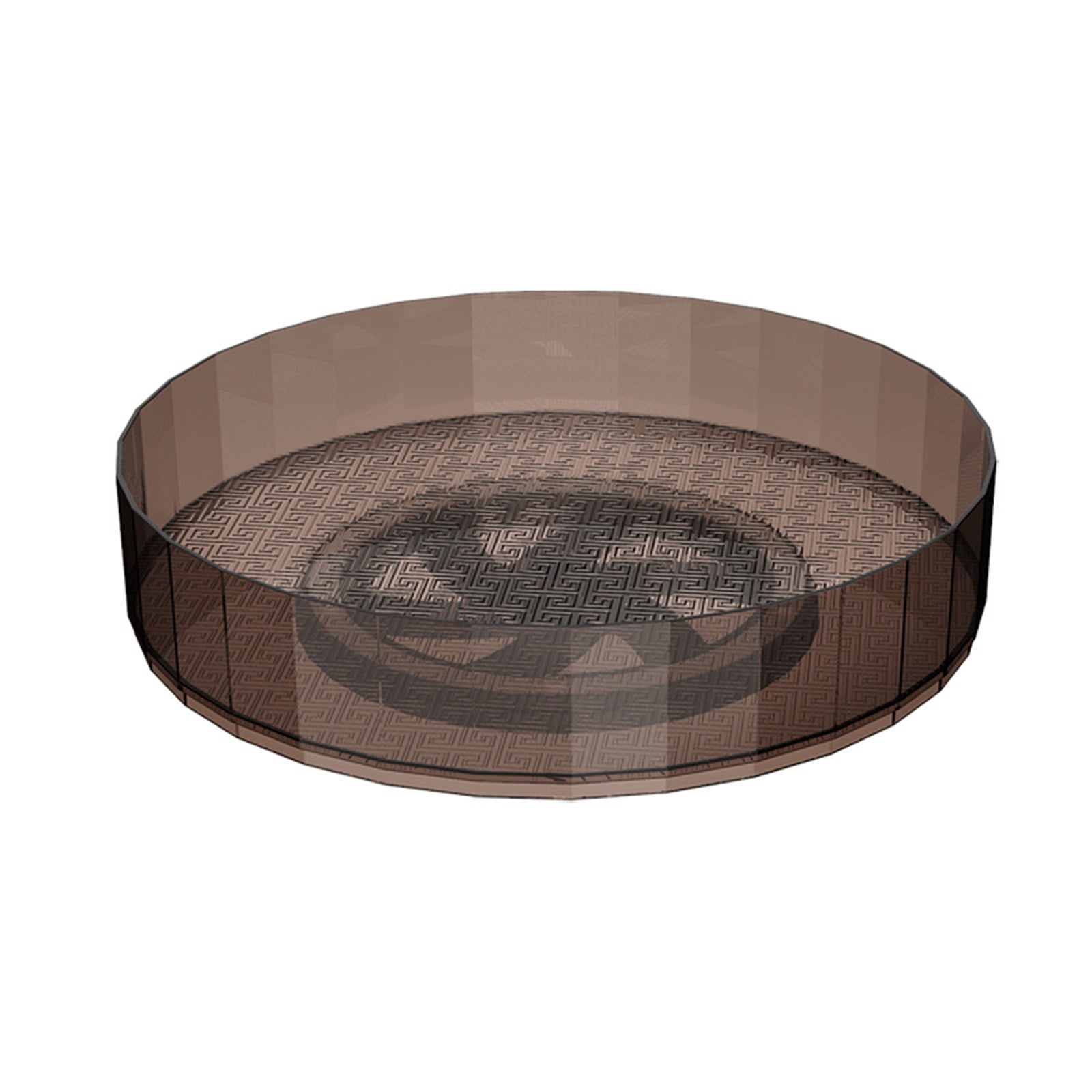 Lazy Susan - 2 Pack Round Plastic Clear Rotating Turntable Organization ...