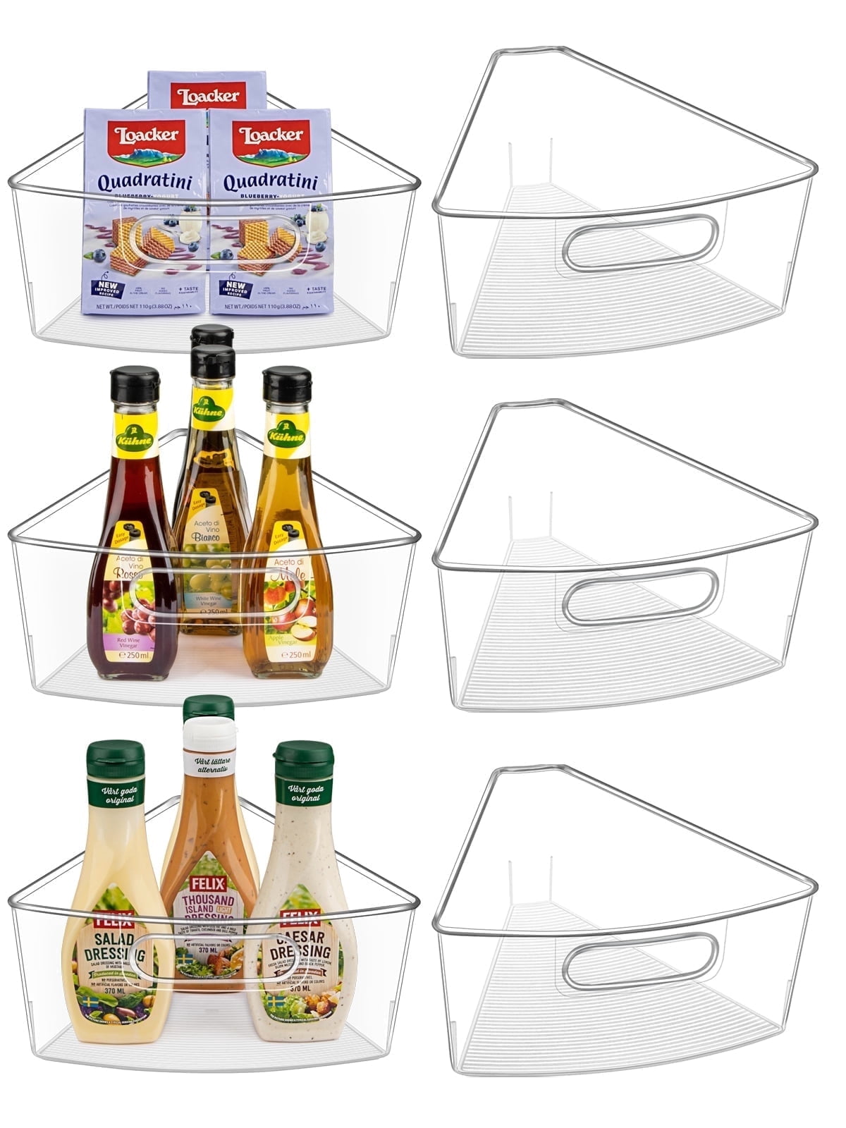 Lazy Susan Cabinet Organizer Bins for 26"/ 28"/ 32" Diameter Corner ...