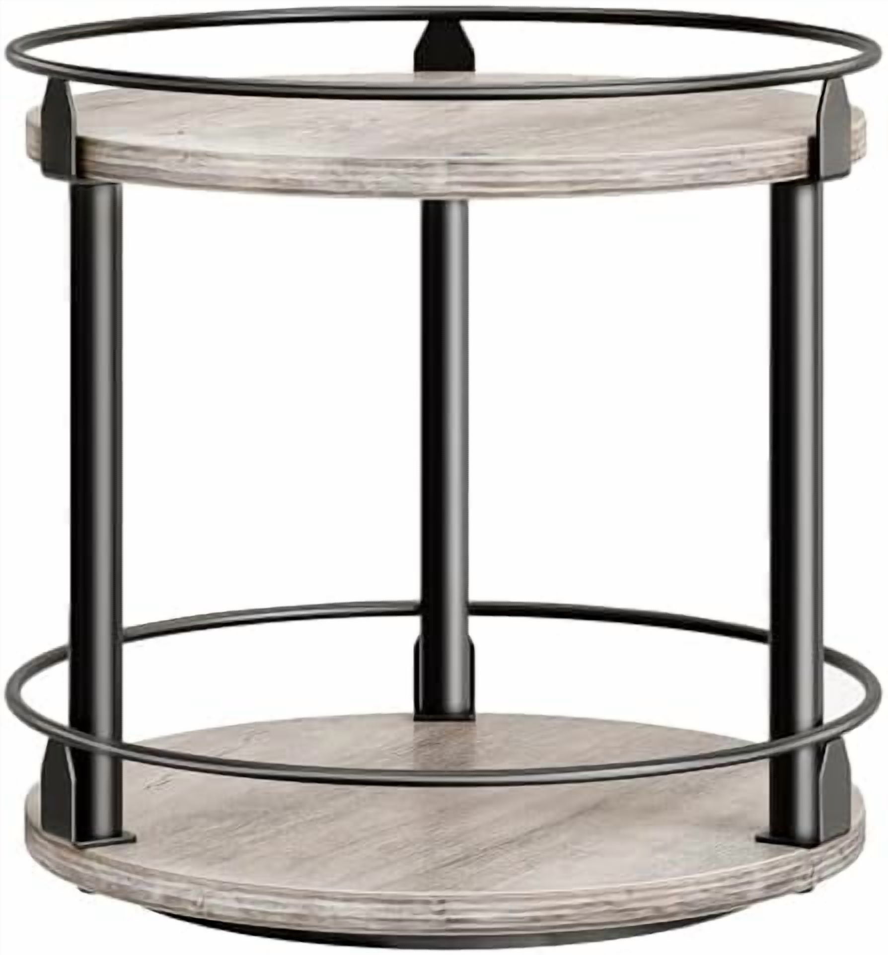 Lazy Susan Organizer, Rotating Spice Rack, 2 Tier Spice Turntable ...