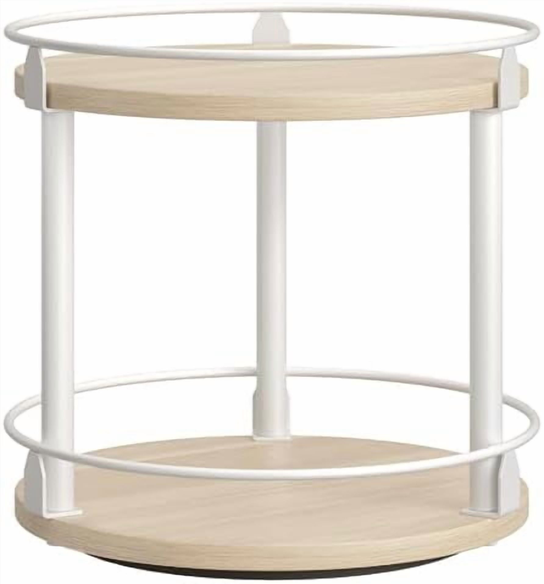 Lazy Susan Organizer, Rotating Spice Rack, 2 Tier Spice Turntable ...