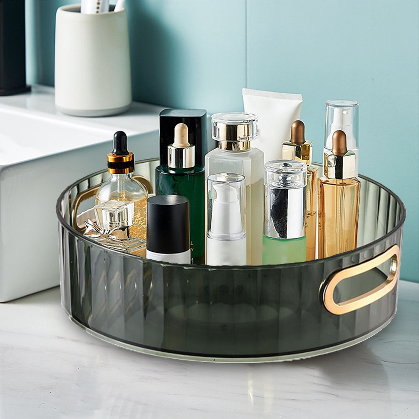 Lazy Susan Organizer Turntable for Cabinet, Rotating Condiment ...