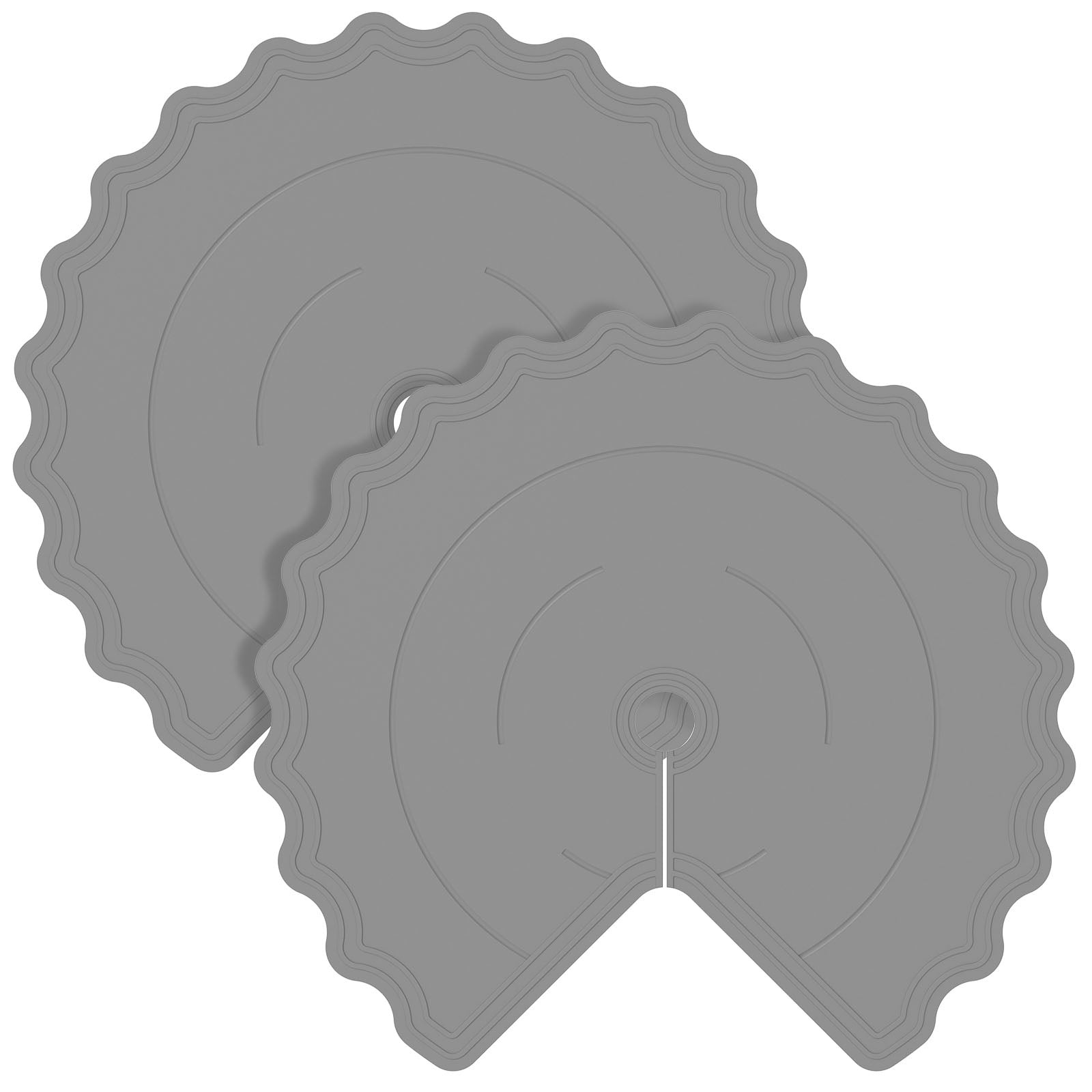 Lazy Susan Shelf Liner Easy to Clean Silicone Lazy Susan Liner Non Slip ...