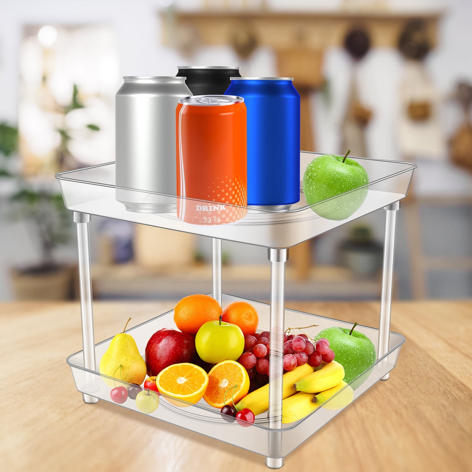 Lazy Susan Turntable for Cabinet 10.6 x 7.5 Inch Clear Turntable ...