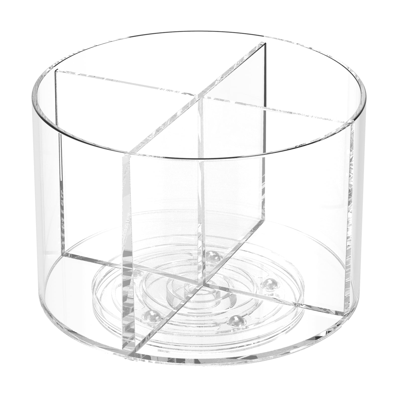 Lazy Susan Turntable Drink Packet Organizer Clear Flavor Packet Holder ...